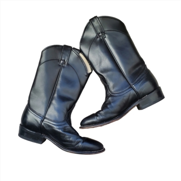 Laredo | Shoes | Laredo Womens Roper Black Western Boots 65 | Poshmark